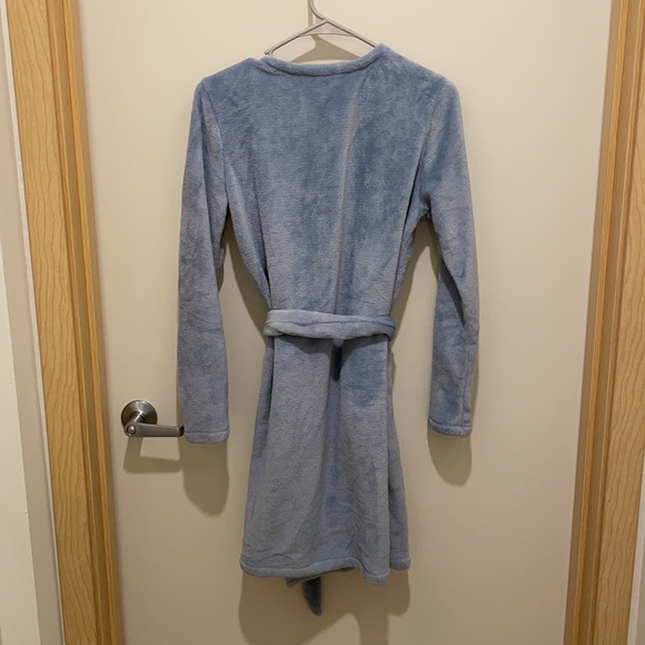 Sweaters | Light Blue Fuzzy Robe | Poshmark
